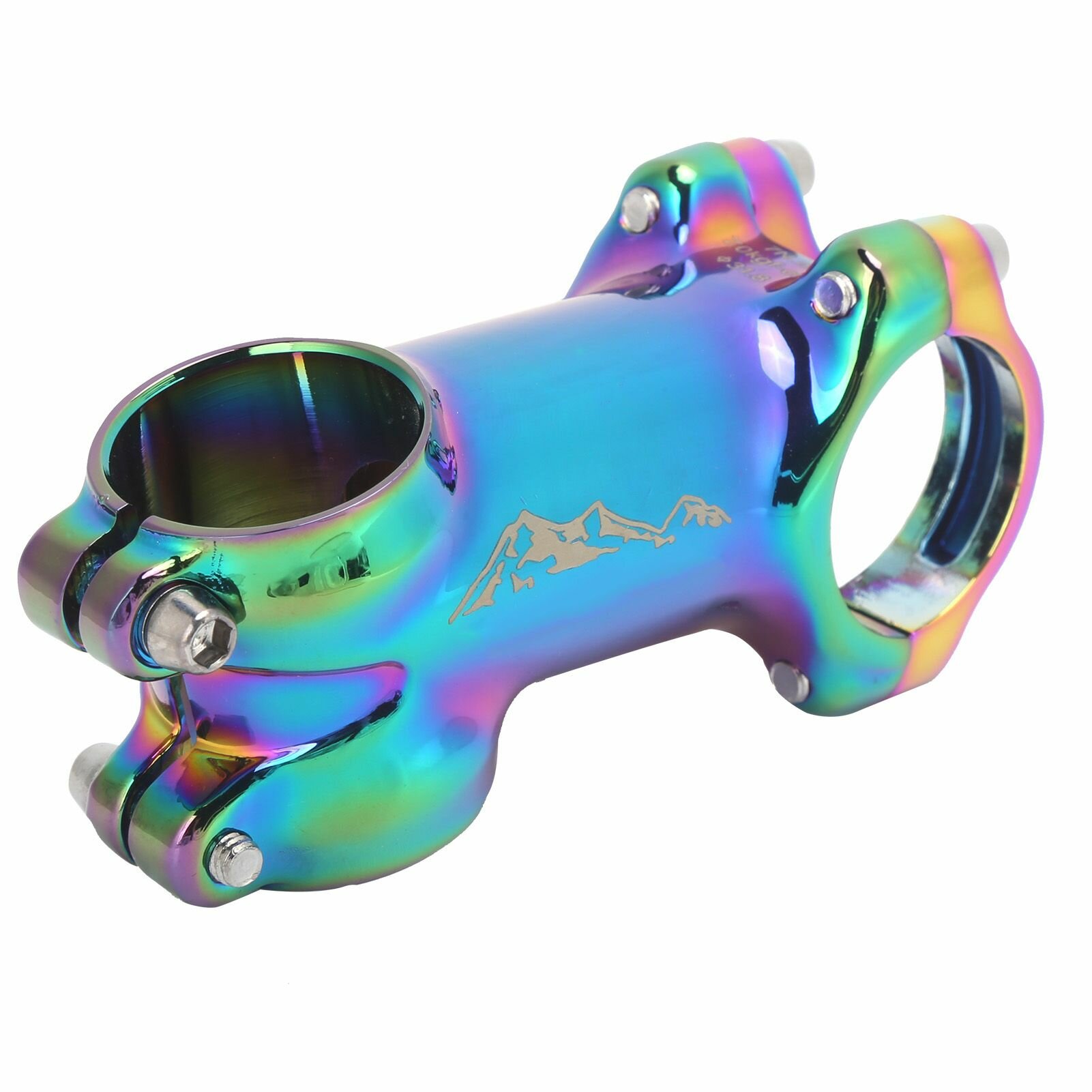 Вынос руля горного велосипеда, 60 мм, коррозионностойкий алюминиевый сплав с углом наклона 17 , совместим с большинством велосипедных рам, регулируемый аксессуар для выноса руля для MTB