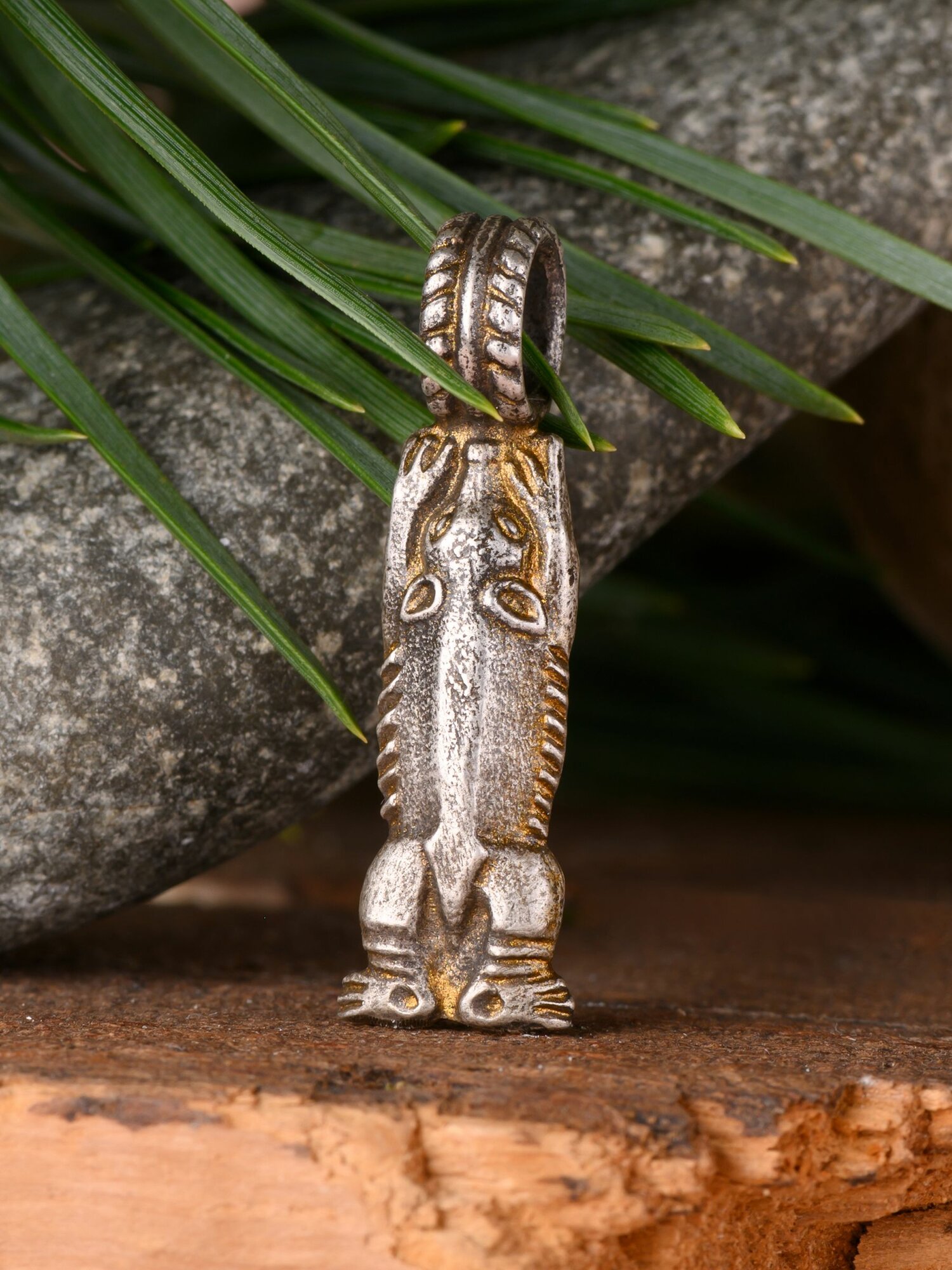 Подвеска, серебро, 925 проба, чернение