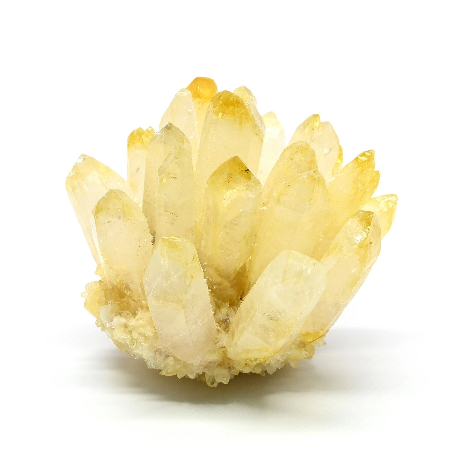 Кристаллическое образование желтого кварца 90*80*83мм, 375г .