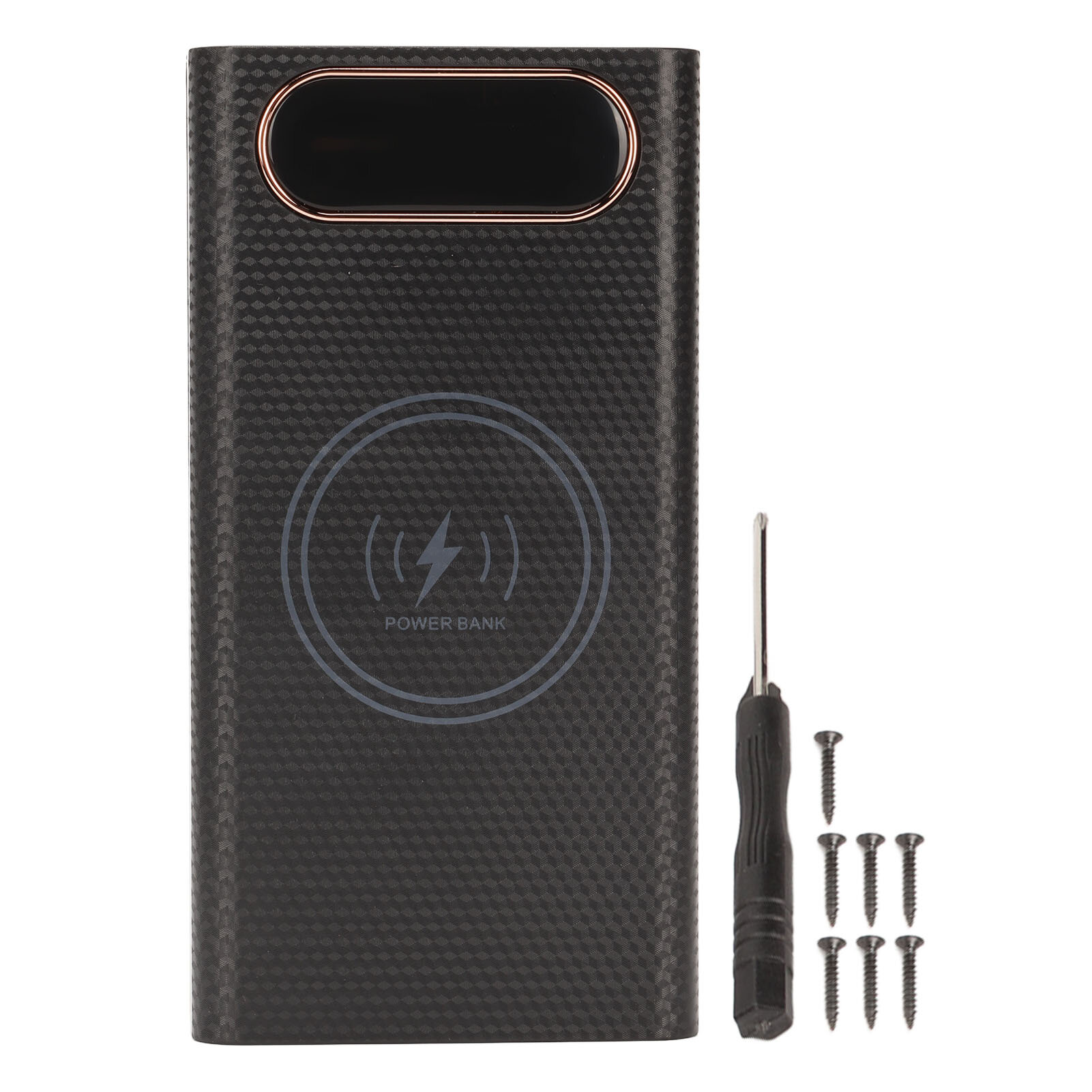 6x21700 Зарядное устройство Аккумуляторный блок Сварочный комплект бесплатного блока питания Power Bank Чехол для зарядного устройства DIY с быстрой зарядкой 22,5 Вт Беспроводная зарядка 15 Вт Черный