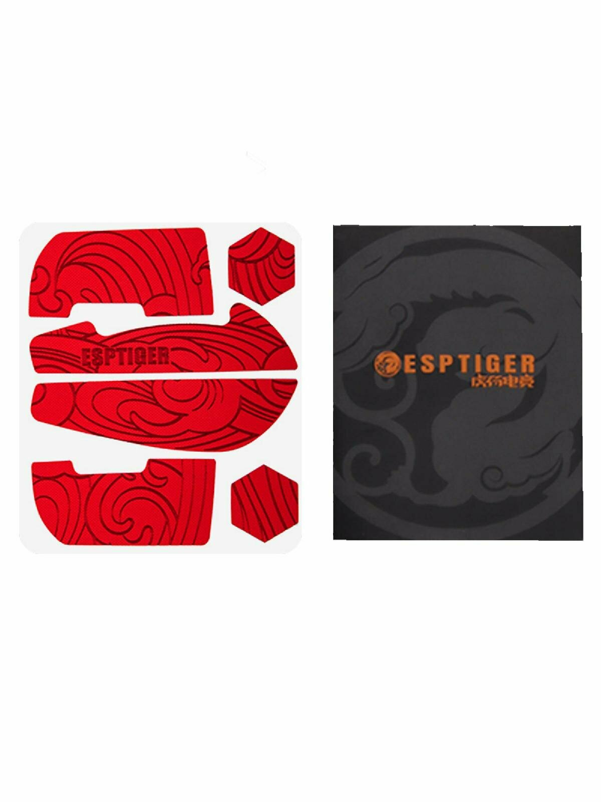 EsportsTiger Mouse Skin Mouse Skates Side Stickers Sweat Resistant Grip Tape for PulsarX2 Mouse