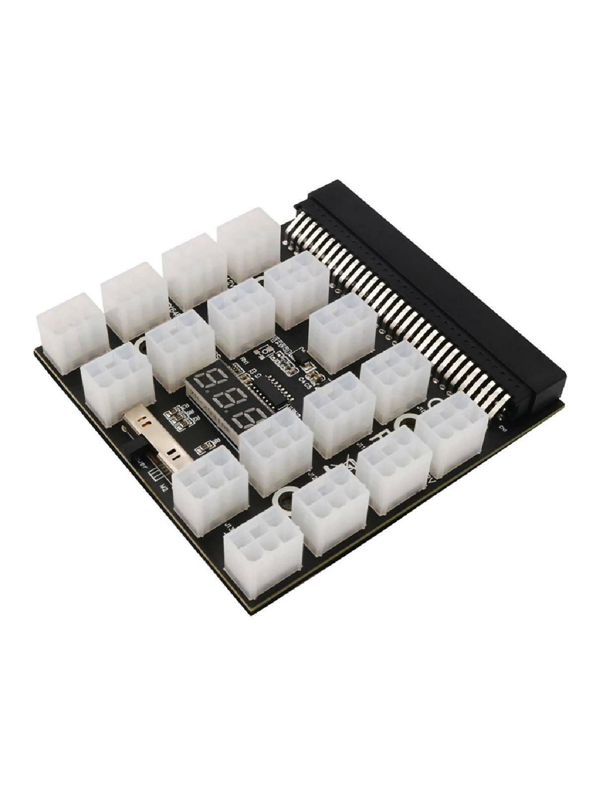 64pin to 17x6pin Power Distribution Board Adapter for Ethereum ETH BTC Miners Mining Graphics Card Power Supply