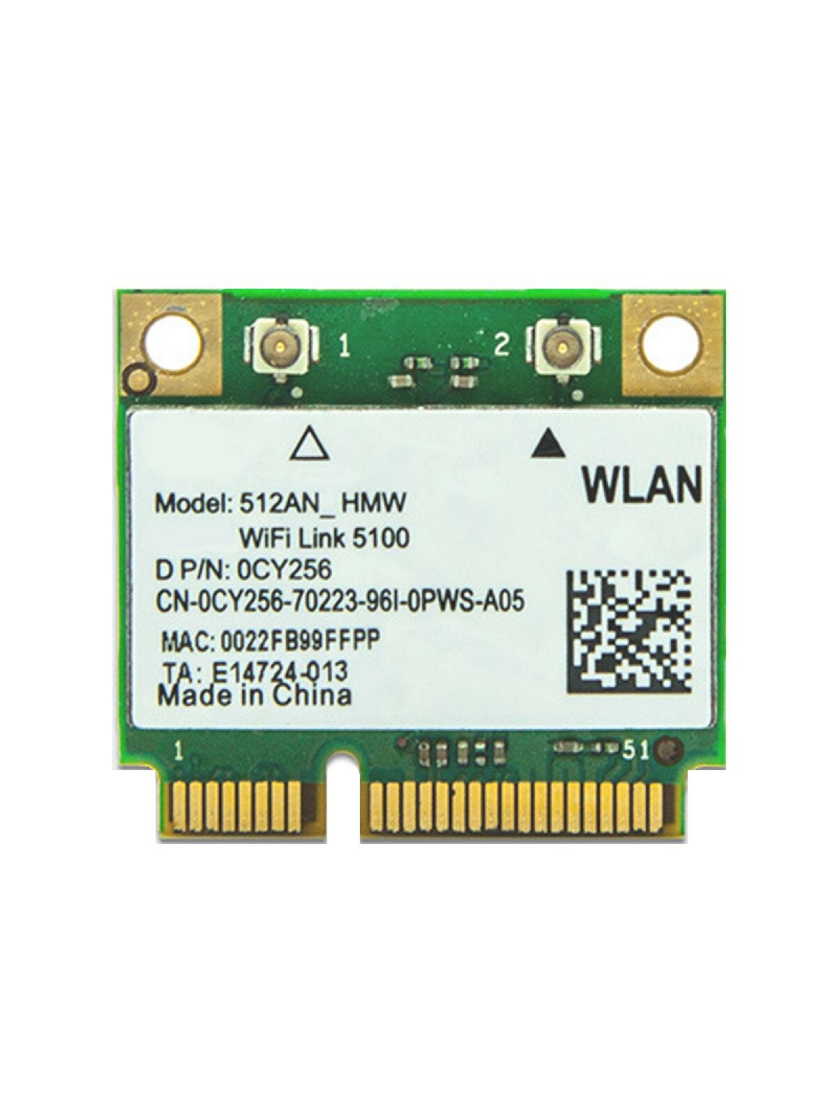 Dual-Band Wifi 5100AGN 512AN HMW 300Mbps Wireless 802.11abgn Half Size Mini PCI-e Wireless LAN Laptop Network Card