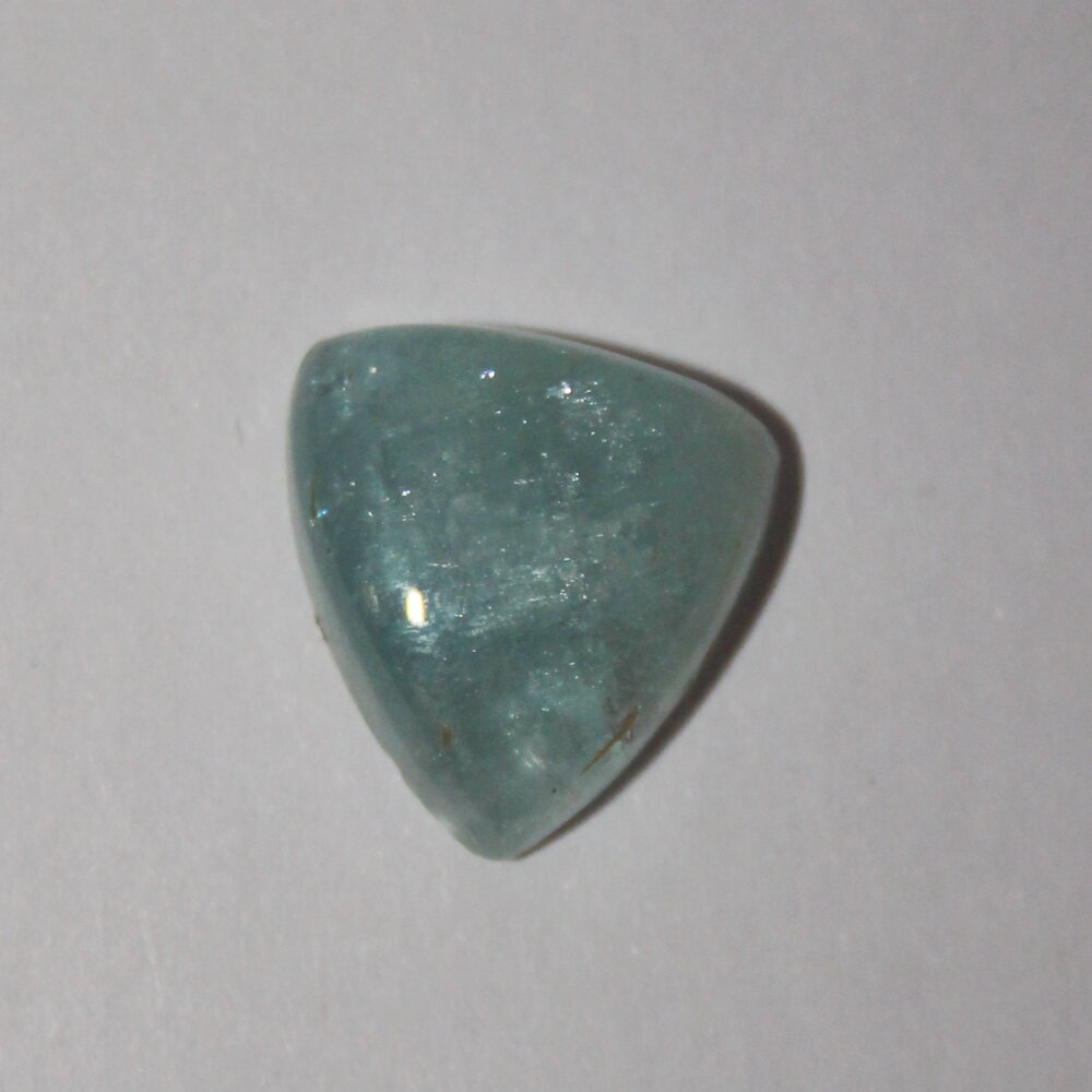 Аквамарин кабошон, 13х11х3 мм, Шерлова гора, Сибирь, «True Stones»