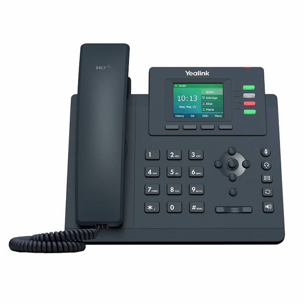 IP-телефон Yealink SIP-T33G 4 линии, цветной экран, PoE, GigE
