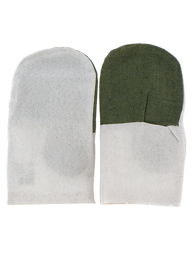 Рукавицы хлопчатобумажные с брезентовым наладонником, XL