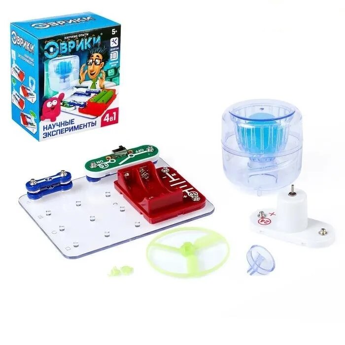 Электронный конструктор Эврики "Научные эксперименты, 4 в 1" (4283738)