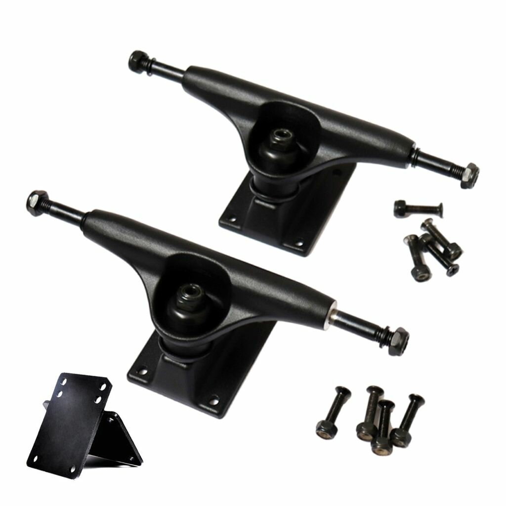 2 шт. 5 дюймовые алюминиевые крепления для колес скейтборда с базой, Черный