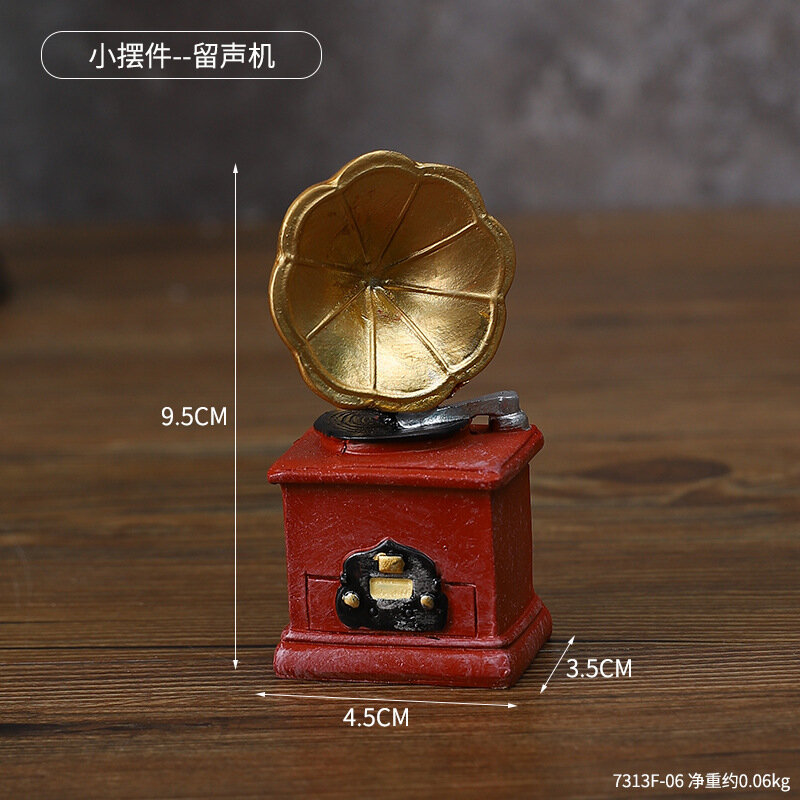 Европейские ретро ностальгические мини-украшения, креативные резиновые телефон и камера, декор для гостиной и винного шкафа