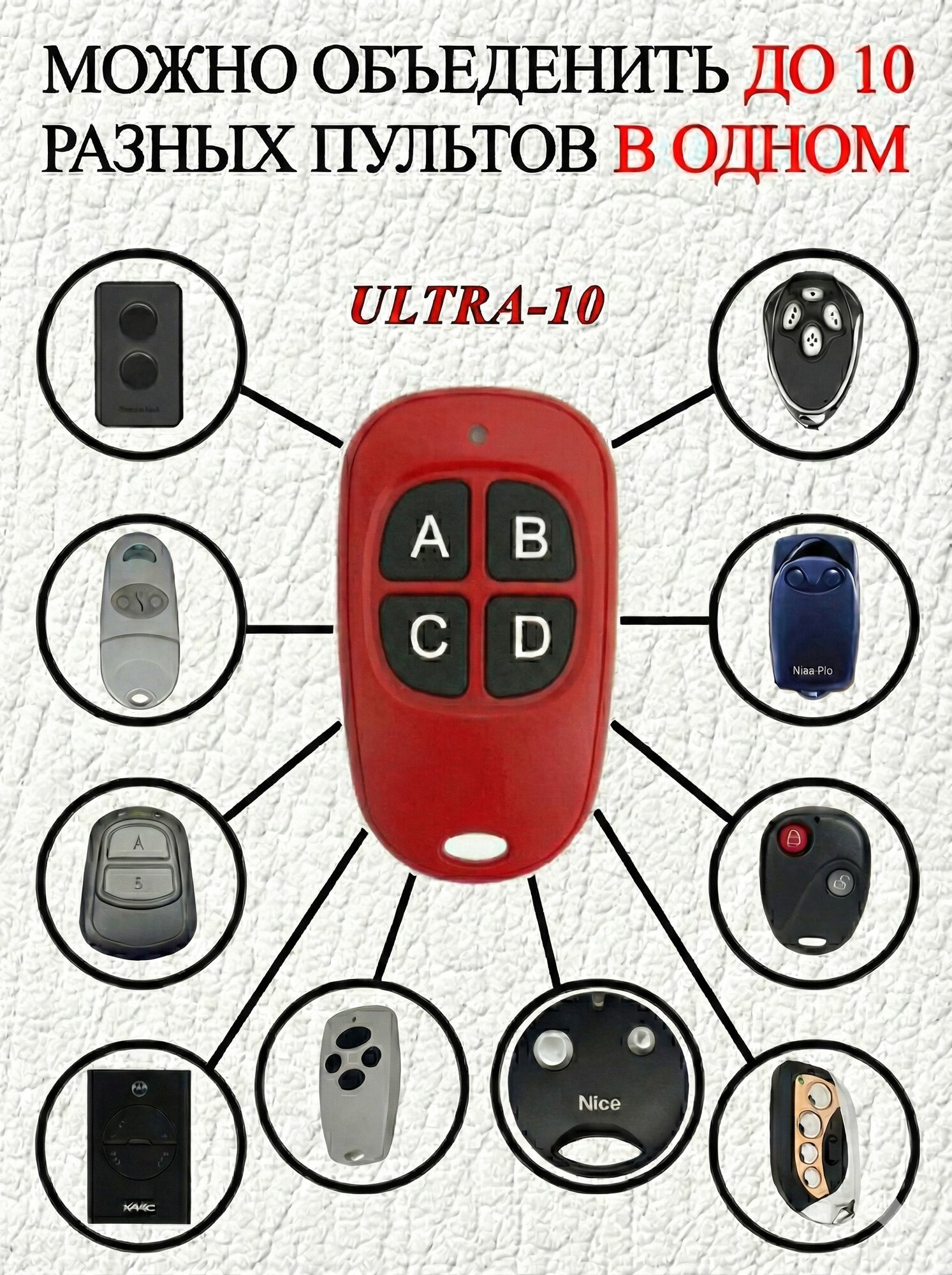 ULTRA-10 пульт смарт-дубликатор для ворот и шлагбаумов