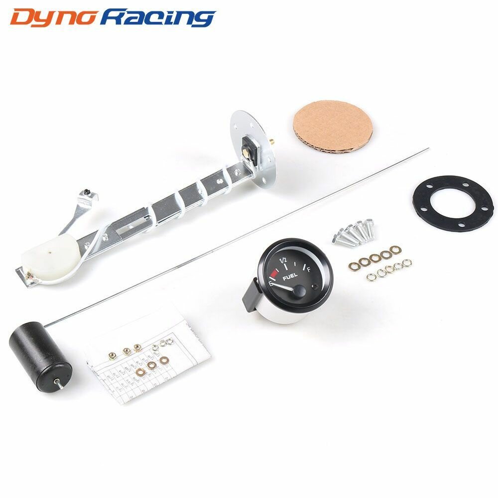 Датчик уровня топлива 2 "дюймовый 52 мм топливный манометр Универсальный черный Спортивный расход топлива Измеритель расхода топлива автомобиля Автогонки Датчик