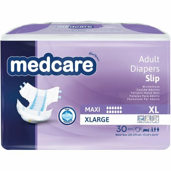 Подгузники для взрослых Medcare MAXI - XL 120-170см, 30шт.