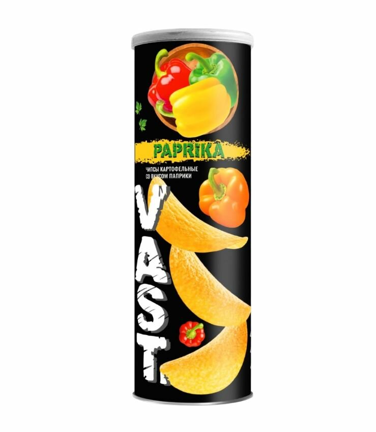Vast Чипсы паприка, 160 г