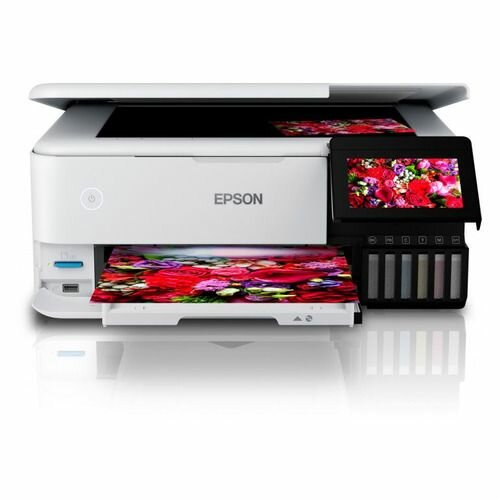 МФУ струйный Epson L8160 цветная печать, A4, с СНПЧ, цвет белый [c11cj20404/403/402]