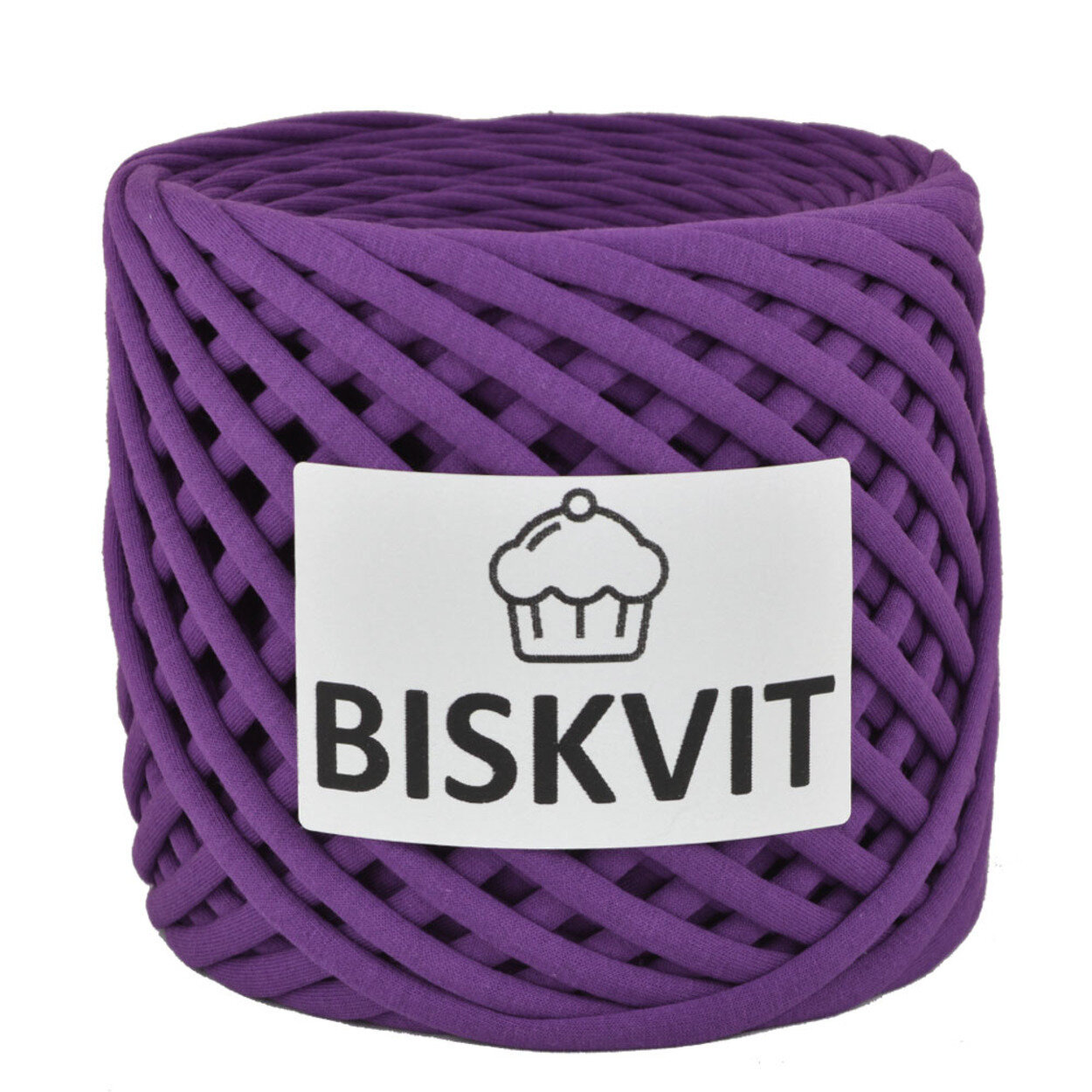 Пряжа Бисквит, Biskvit трикотажная, 330г, 100м, 100%хлопок, Виноград (758) 1 шт