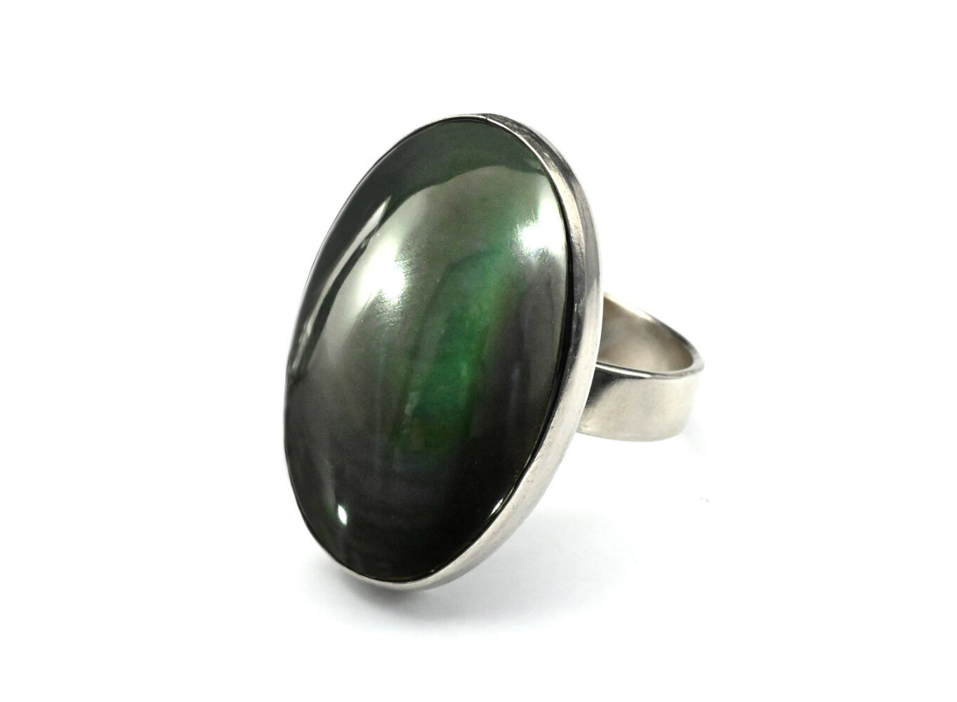 Кольцо, обсидиан