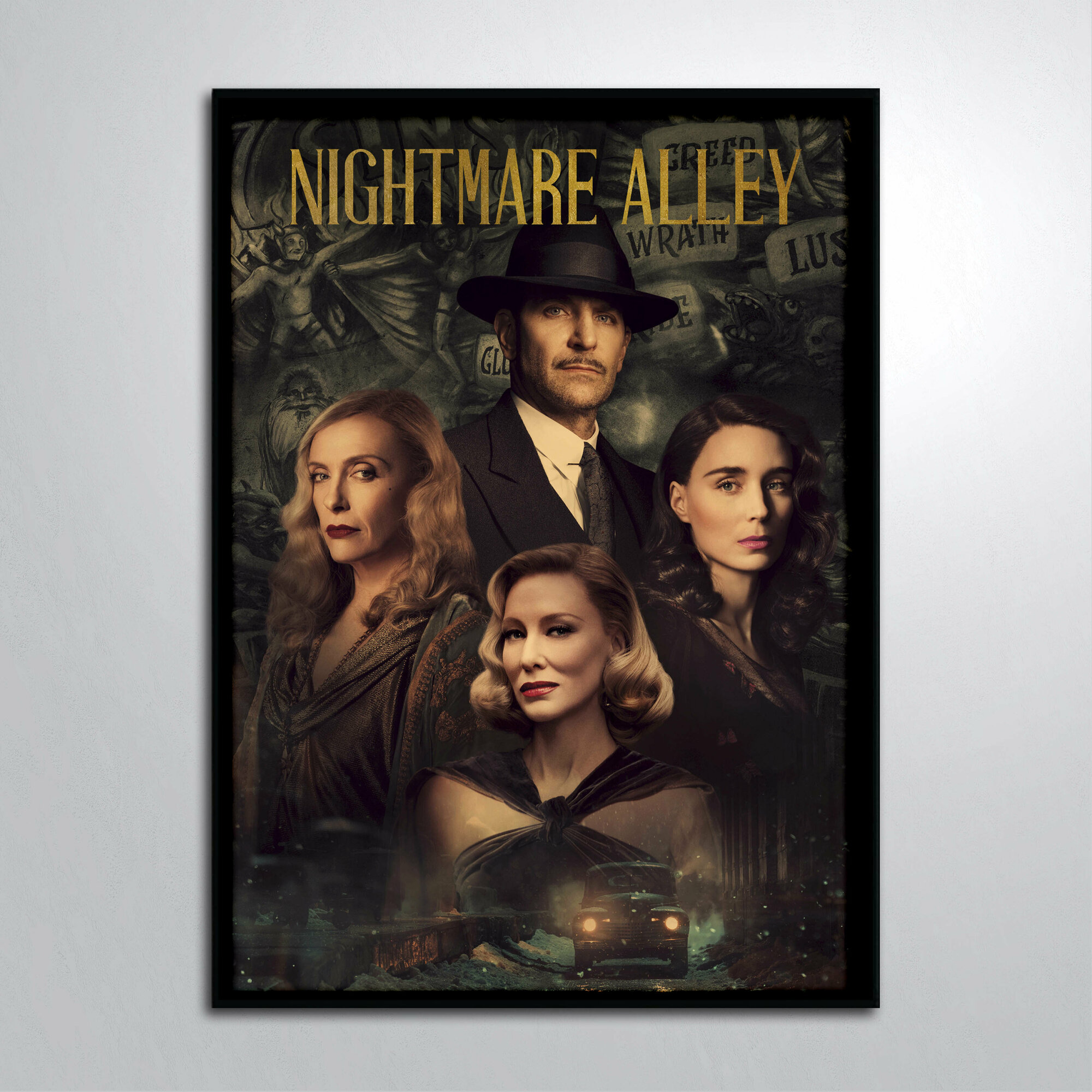 Постер без рамы/Гильермо дель Торо Аллея кошмаров Оригинал Nightmare Alley