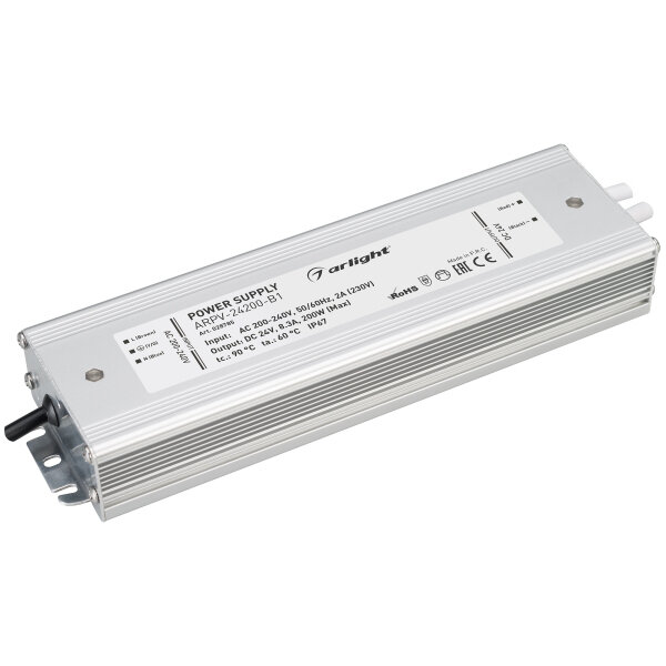Блок питания для светодиодной ленты Arlight ARPV-24200-B1 (24V, 8,3A, 200W)