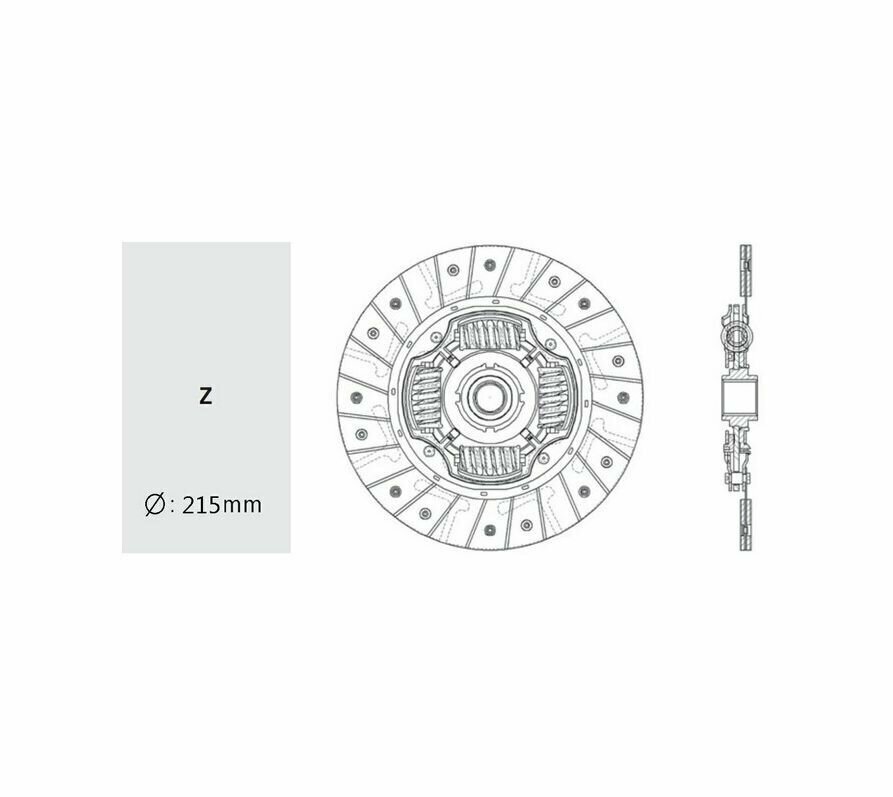 PHC HD78 Диск сцепления Hyundai Elantra 00-20 / Solaris 10-20 (215,00/ 145.00)