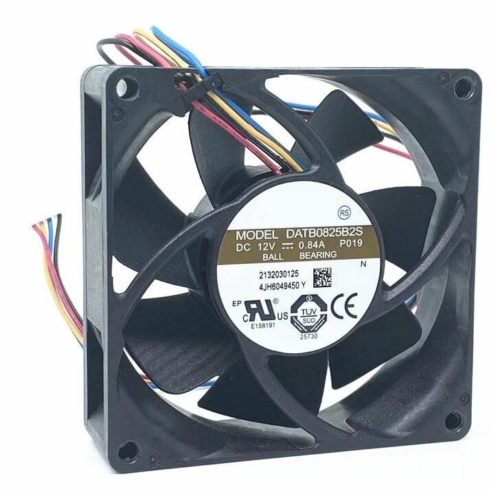 DATB0825B2S Вентилятор 80x25мм 12V 0.84A 4pin