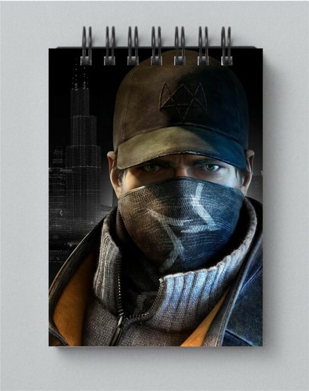 Блокнот Watch Dogs, Сторожевые псы №2, Размер А6, 10 на 15 см