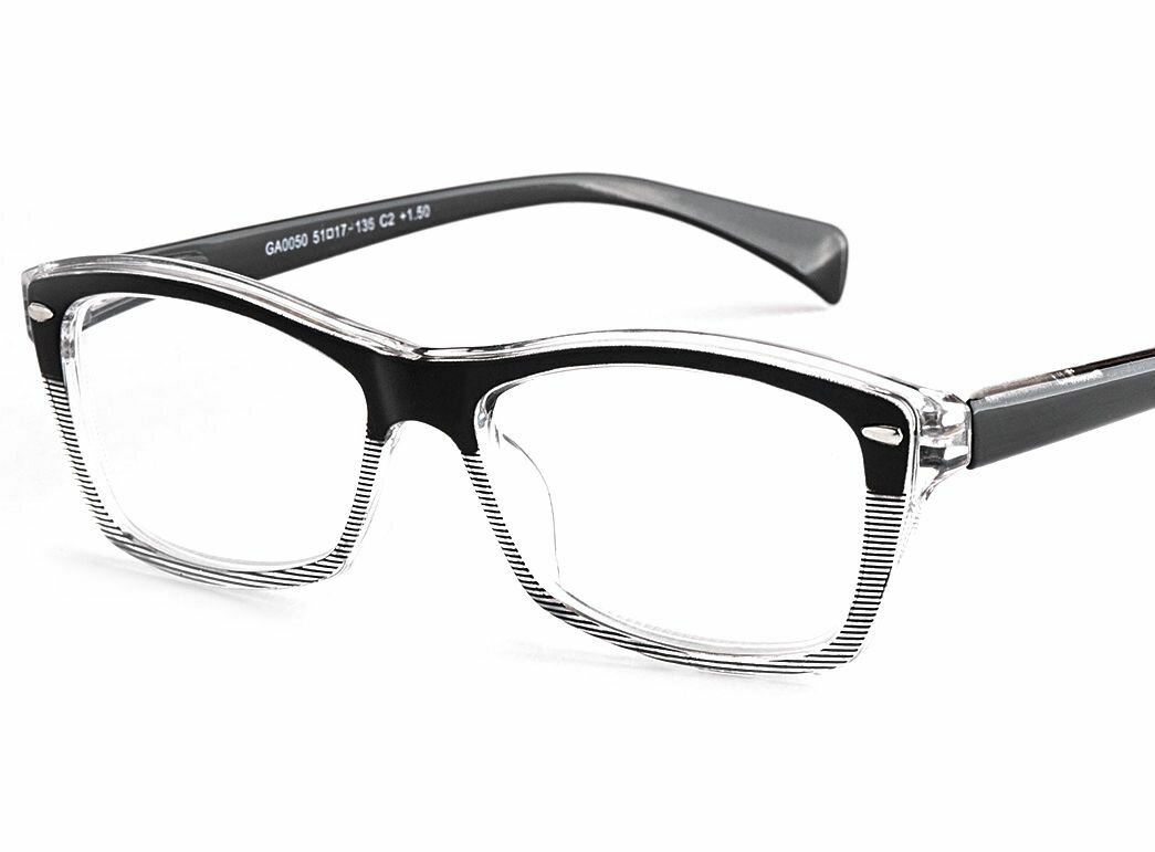 Готовые очки для зрения корригирующие Marcello GA0050 C2 с диоптриями +1.5 для чтения на плюс, очки женские, очки мужские, очки Вайфаеры