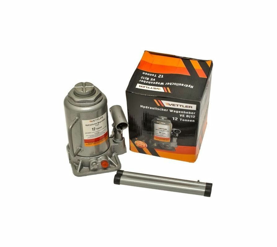 VETTLER VEBJ12 Домкрат гидравлич (12т) бутылочный (210x395) VETTLER
