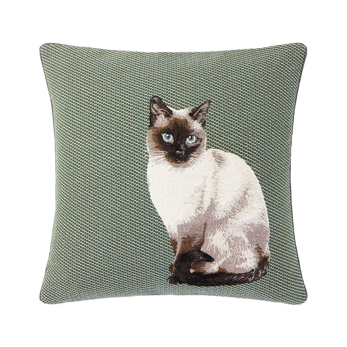 Декоративная подушка Yves Delorme Матча (Matcha) Сосновый (Pin) 45x45 см