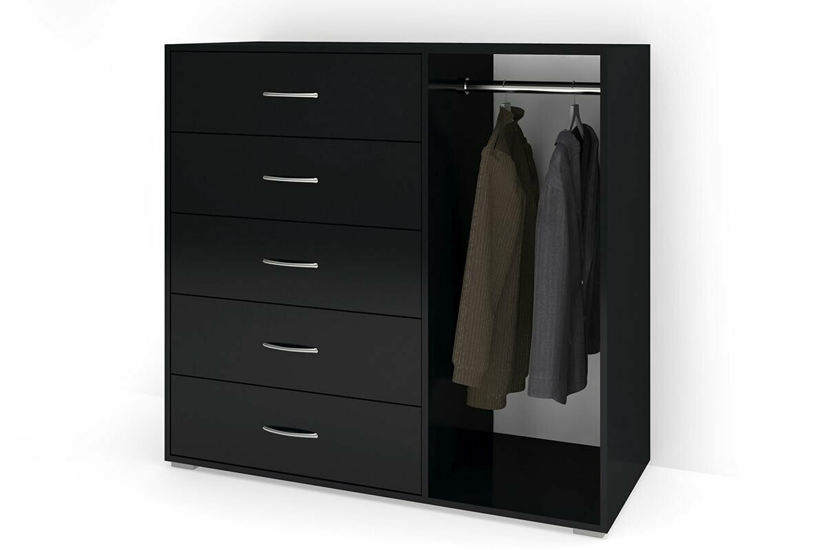 Комод № 12 Л черный, штанга