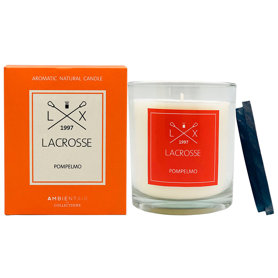 Свеча ароматическая, парфюм для дома, Lacrosse, Грейпфрут, 60 ч, Ambientair, VV060PNLC