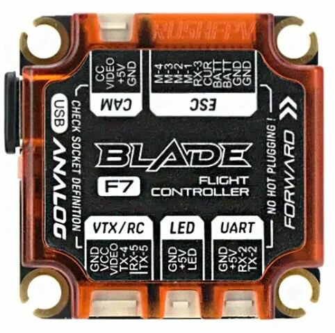 Полётный контроллер RUSH Blade F722 Analog V2 30x30