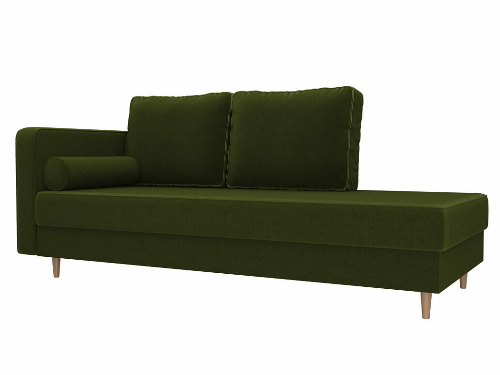Artum Кушетка Прайм Микровельвет Зеленый Левое