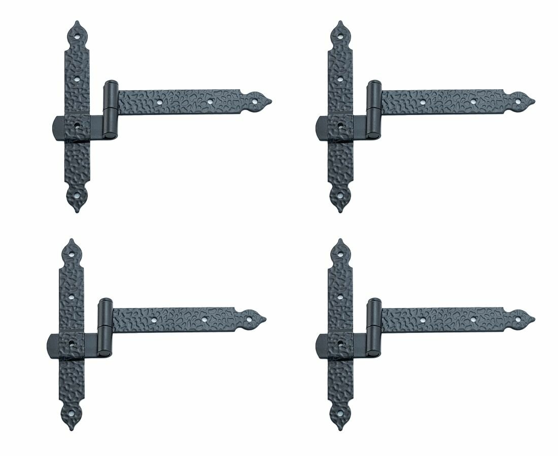 Петля-стрела встроенных ставен левая ноэз ПССт1-Л-S черный матовый (комплект 4 штуки)