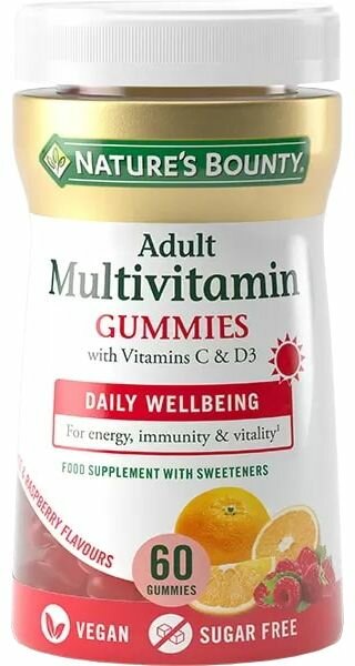 Nature'S Bounty Мультивитамины для взрослых жеват пастилки-гаммис 2 г х60