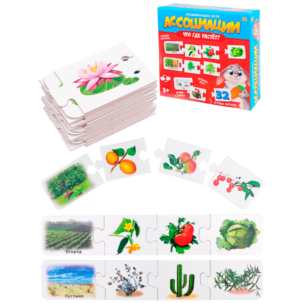Игра Ассоциации-цепочкой. Что где растет ИН-1412