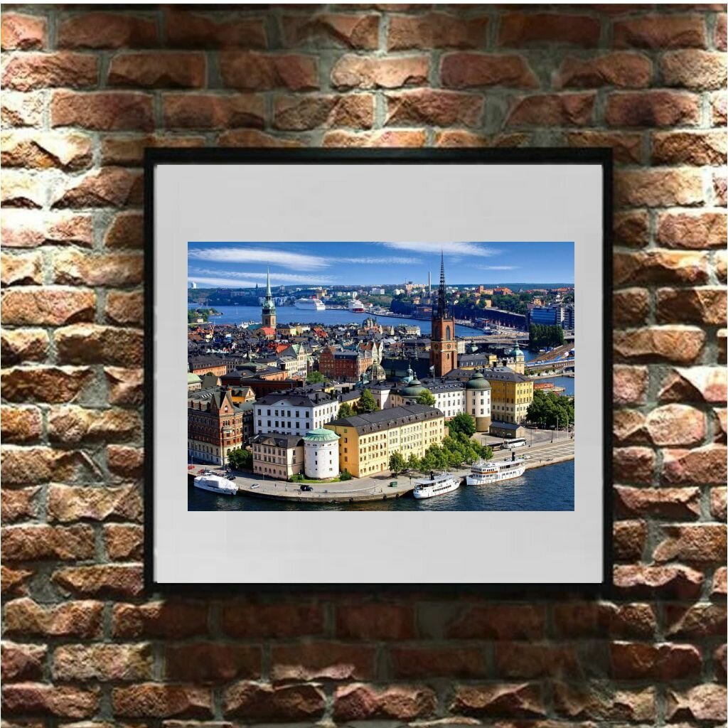 Плакат "City №13" Cool Eshe из коллекции "Города", плакат А4 (29,7 х 21 см) для интерьера