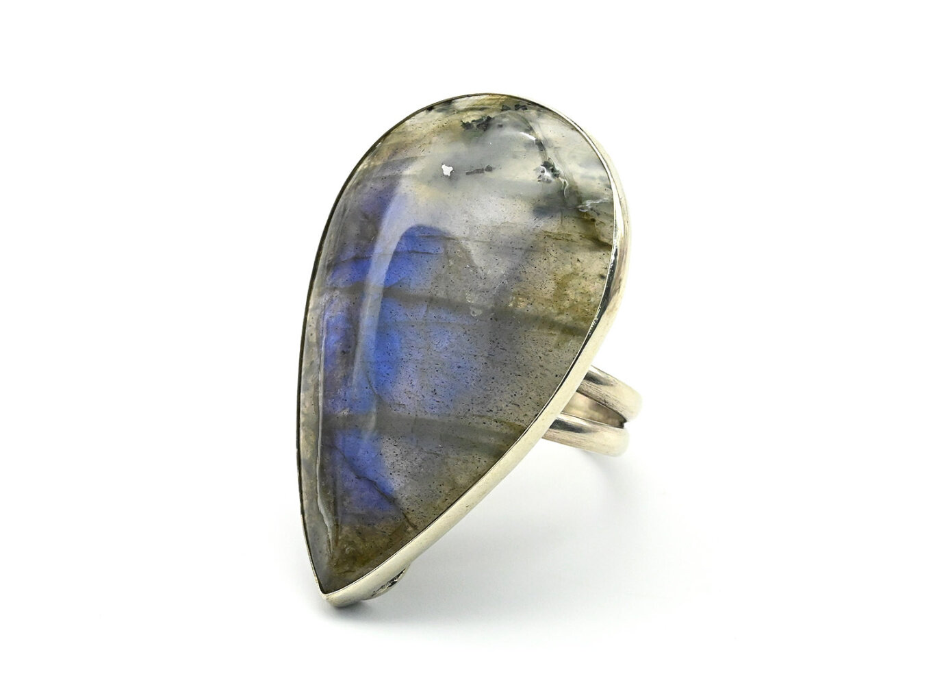 Кольцо, лабрадорит