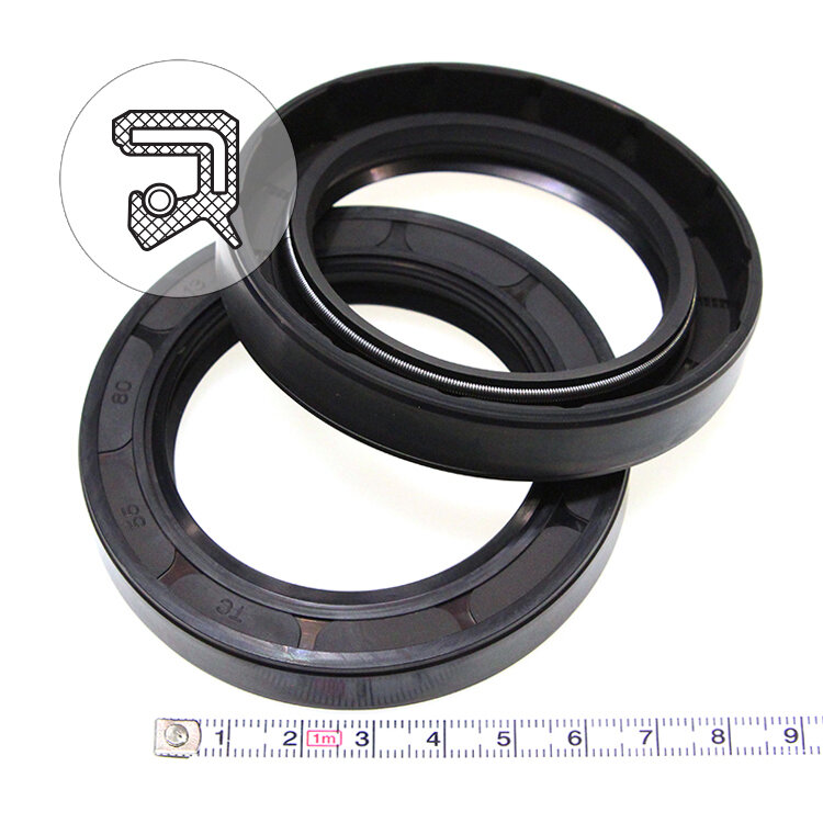 Манжета армированная (Сальник) 55х80х13 (тип 2 / TC) 70NBR (упаковка 2 шт.)