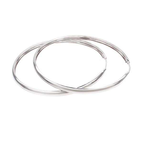 Серьги конго, серебро, 925 проба