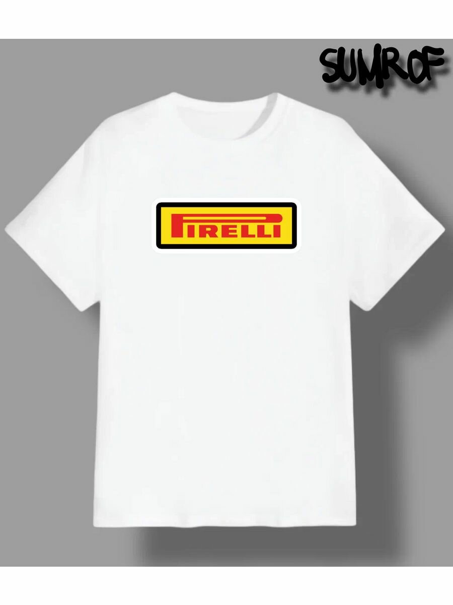Футболка Zerosell надпись pirelli