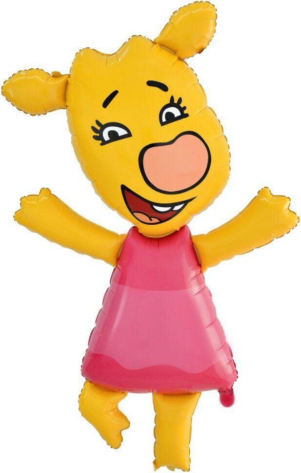 Шар (52'/132 см) Фигура, Оранжевая корова, Зоя, 1 шт. в упак.