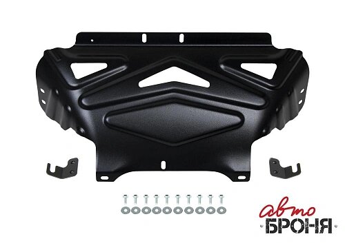 Защита картера стальная с комплектом крепежа Автоброня для Нива Легенд 2021-, для Лада 4х4 1977-2021