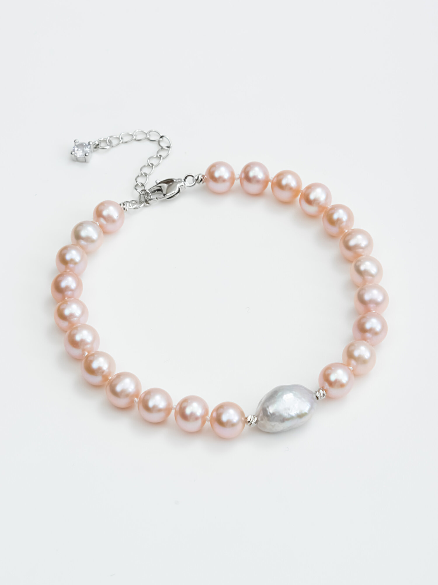 Браслет, жемчуг культивированный, жемчуг пресноводный, жемчуг пресноводный культивированный