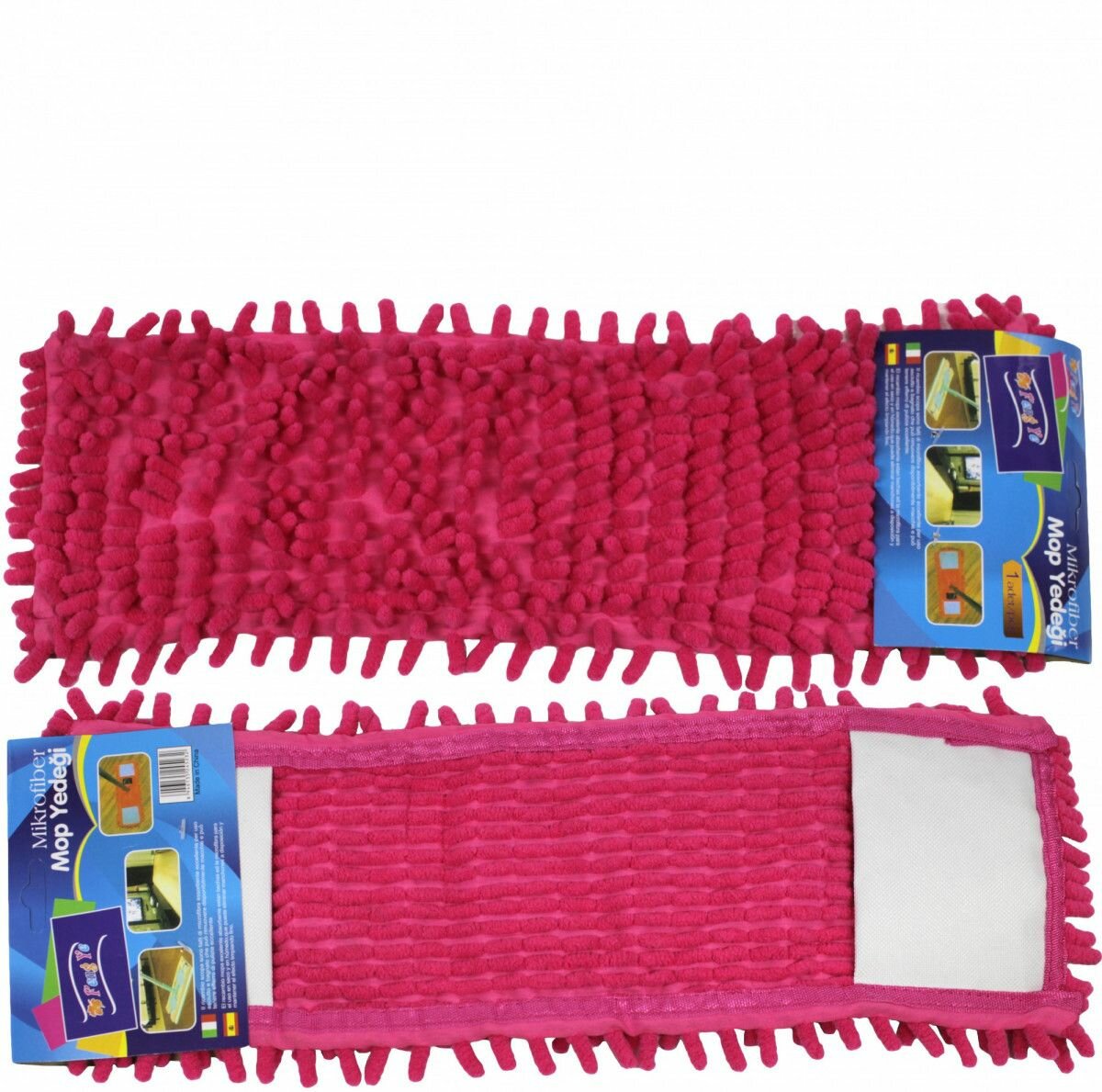 Насадка для швабры плоская микрофибра 40*10см (лапша)