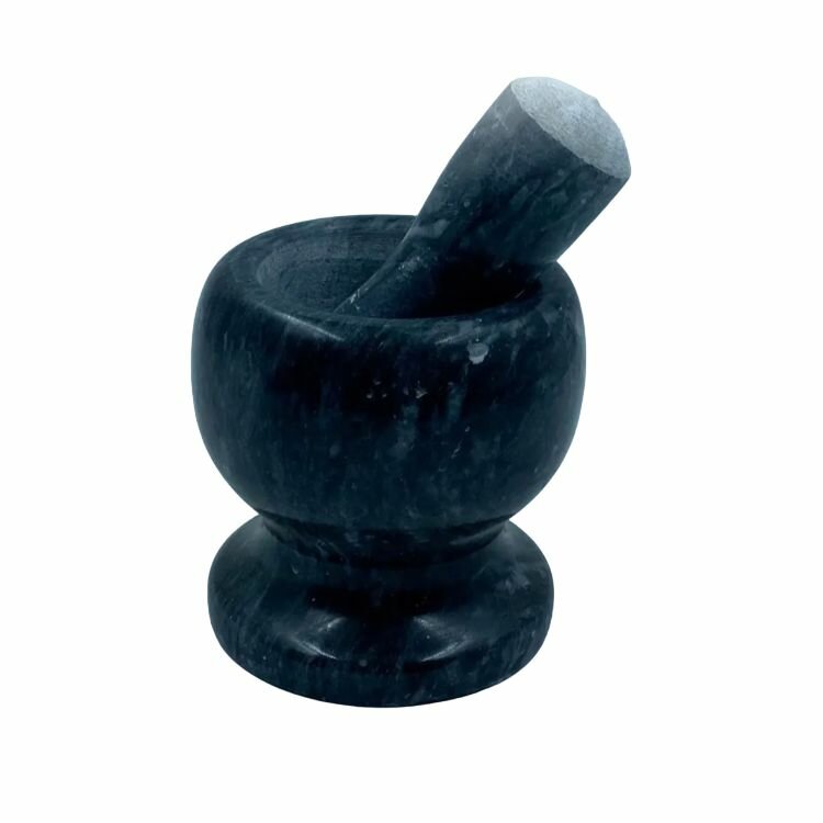 Ступка с пестиком из натурального камня, измельчитель для специй