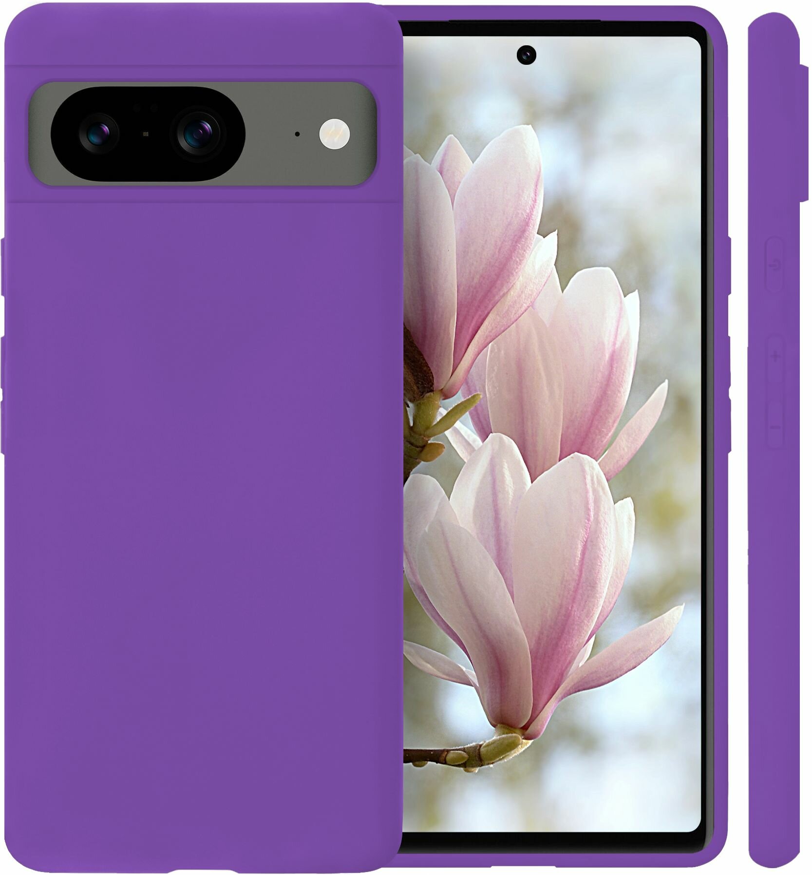 Мягкий Soft Touch чехол из силикона для GOOGLE PIXEL 8 (не 8A / 8 PRO!) с бархатной подкладкой — фото 1