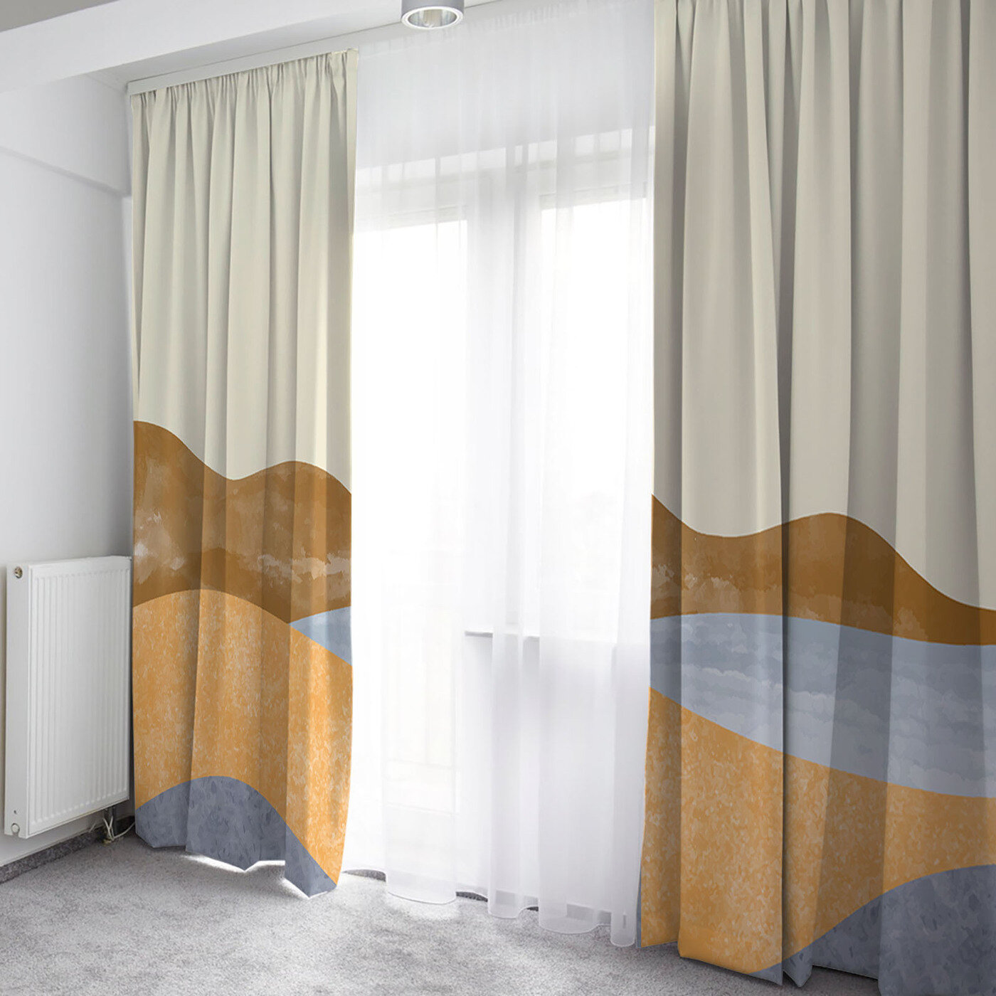 Шторы (фотошторы) из габардина, 290х250 см, Good Room