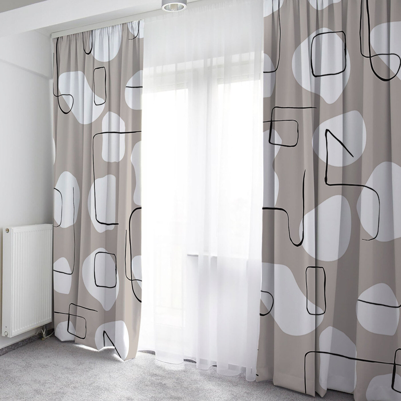 Шторы (фотошторы) из габардина, 290х240 см, Good Room