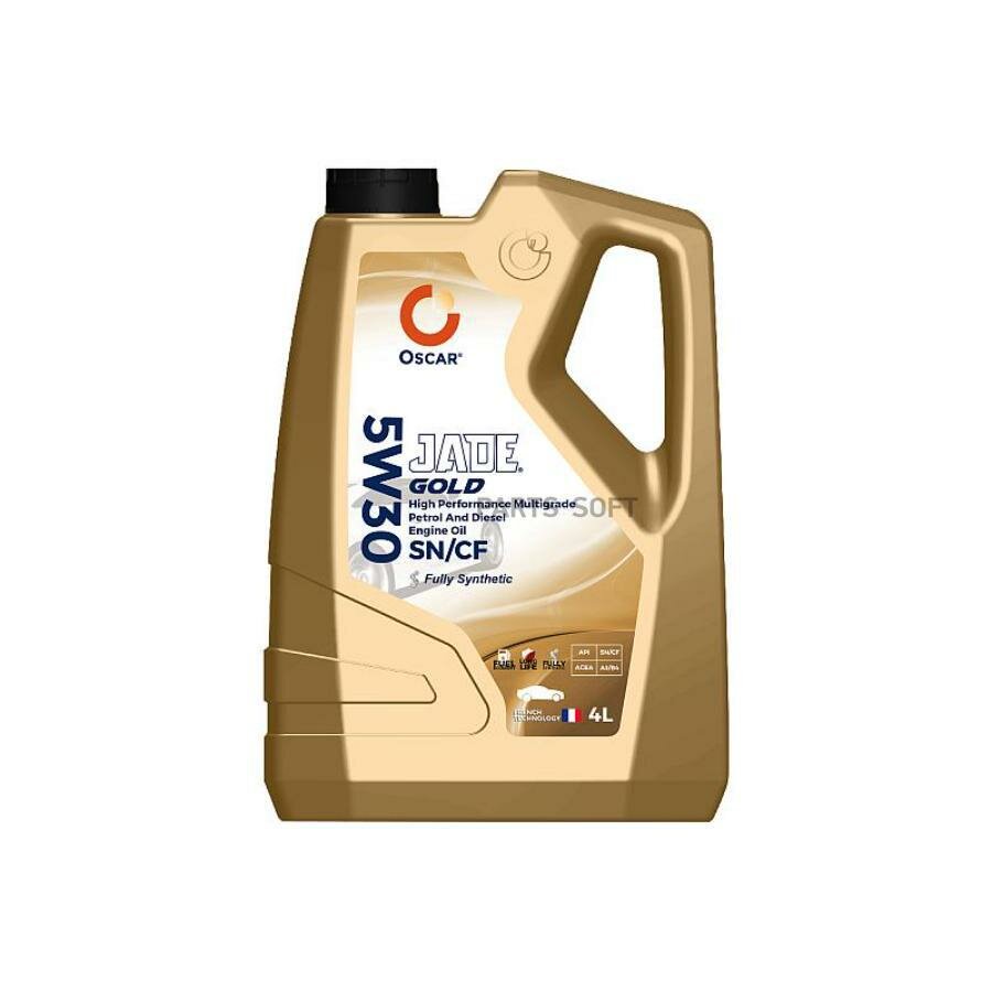 Oscar jade gold sae 5w30, api sp-rc, acea a5/b5 ilsac gf-6a (4л)
