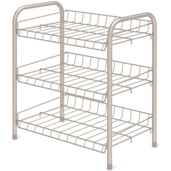 Этажерка Nika ЭТ4/БЖ бежевый металлик